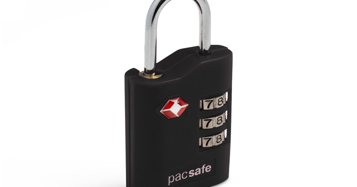 Pacsafe Prosafe 700 TSA Combination Padlock Black - Urban Finn